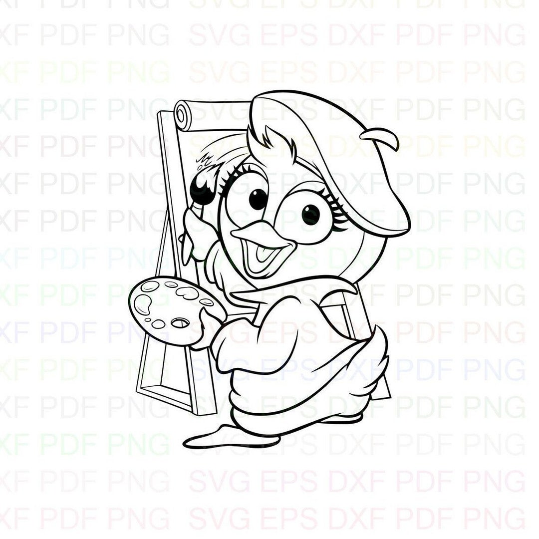 Summer_muppet_babies Svg Outline Dxf Eps Pdf Png, Cricut, Cutting File ...