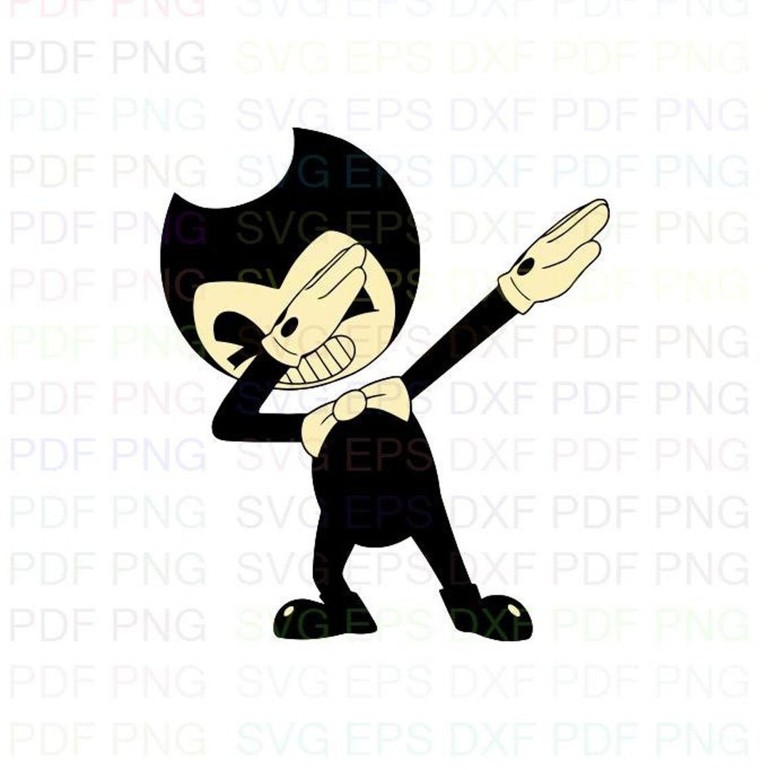 Bendy_and_the_ink_machine_dancing Svg Dxf Eps Pdf Png, Cricut, Cutting ...