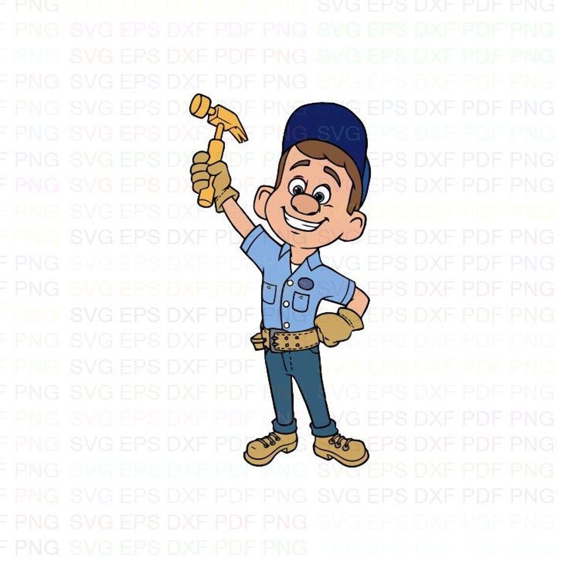 Fix_it_felix_2_wreck_it_ralph Svg Dxf Eps Pdf Png, Cricut, Cutting File ...