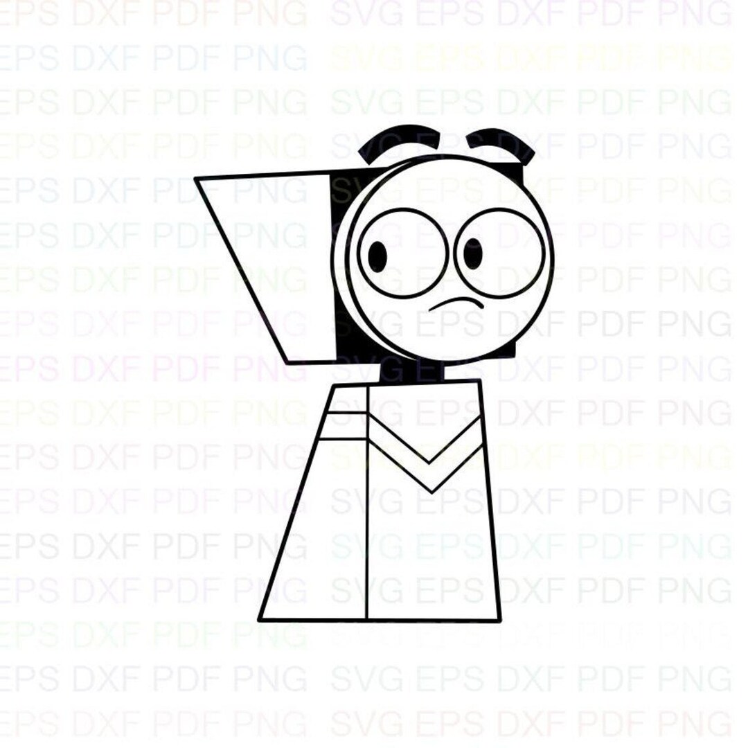 Unikitty_master_frown Svg Outline Dxf Eps Pdf Png, Cricut, Cutting File ...