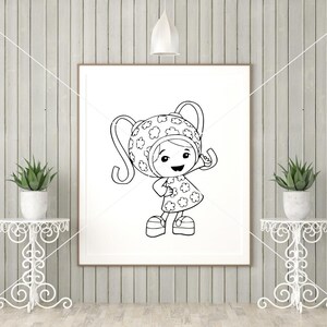 Milli_team_umizoomi Svg Outline Dxf Eps Pdf Png, Cricut, Cutting File ...