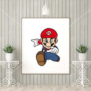 Super_mario_running Svg Dxf Eps Pdf Png, Cricut, Cutting File, Vector ...