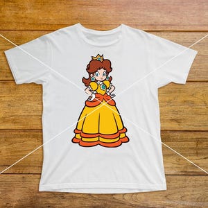 Princess_daisy_super_mario_land Svg Dxf Eps Pdf Png, Cricut, Cutting ...