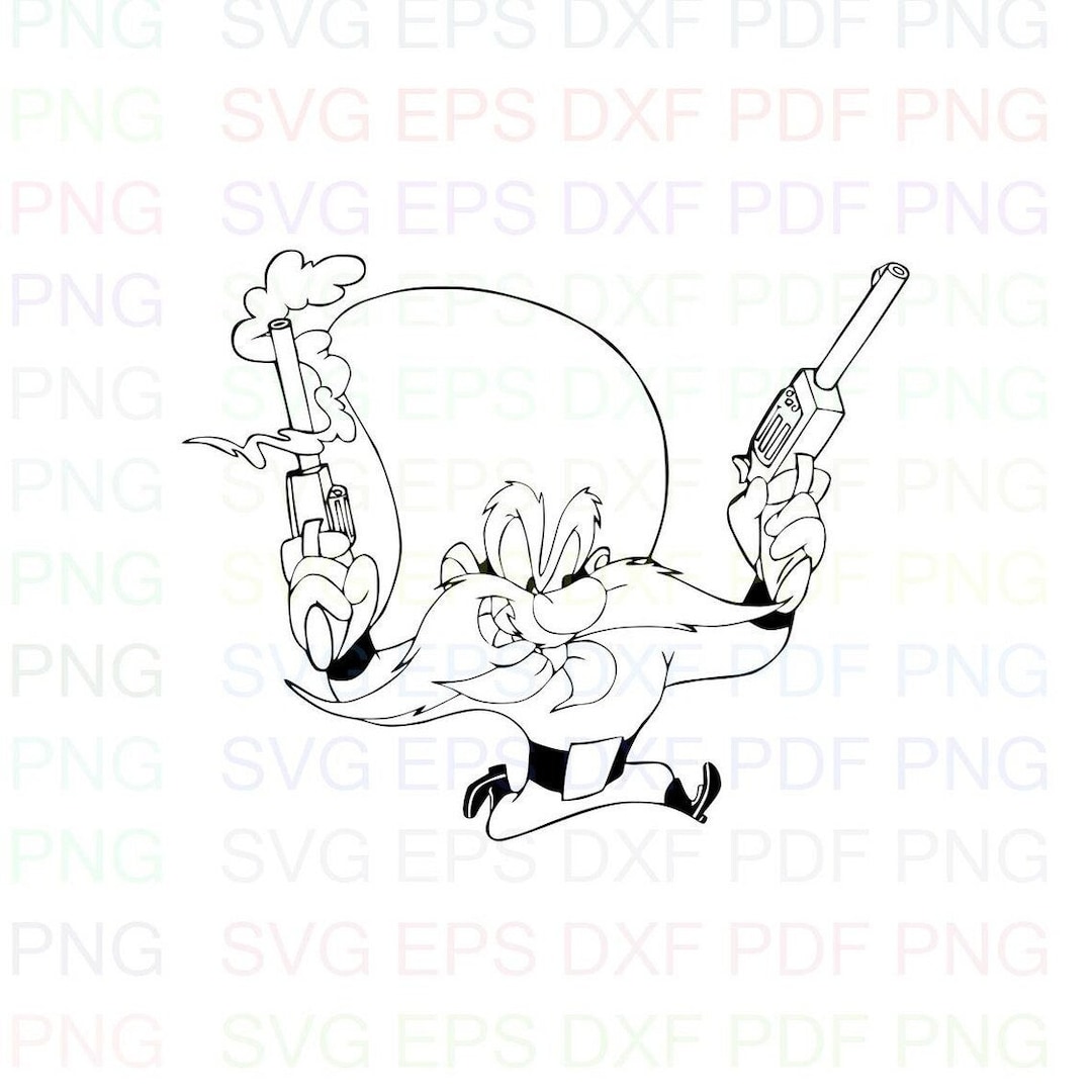 Yosemite_sam_001 Svg Outline Dxf Eps Pdf Png, Cricut, Cutting File ...