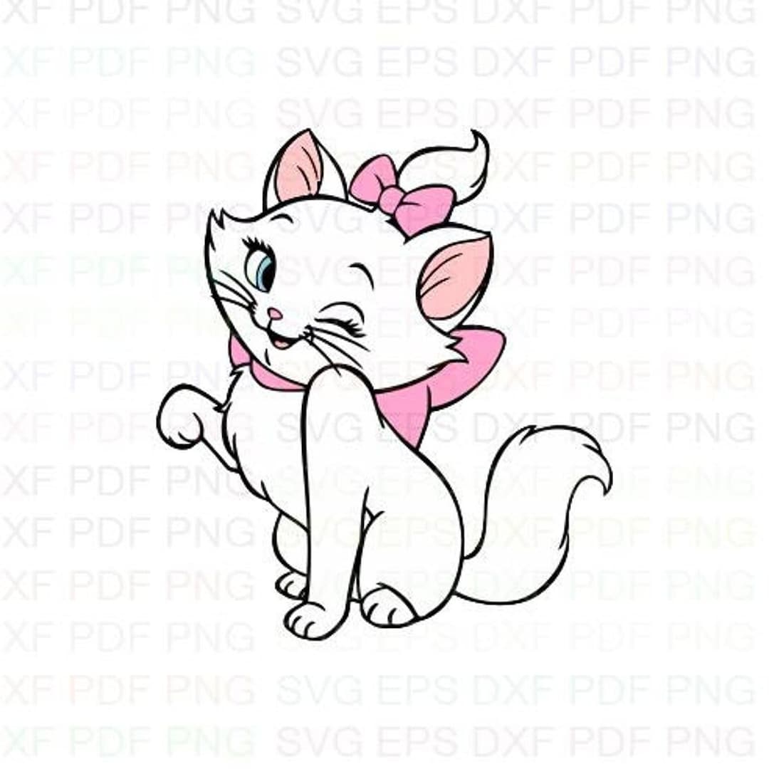 Cute_marie Svg Dxf Eps Pdf Png, Cricut, Cutting File, Vector, Clipart ...