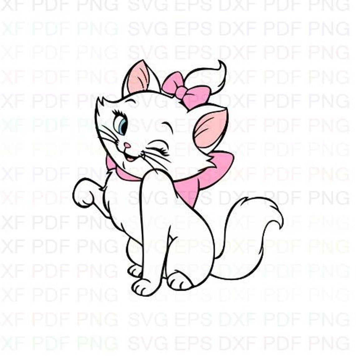 Cute_marie Svg Dxf Eps Pdf Png, Cricut, Cutting File, Vector, Clipart ...