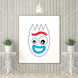 Forky_toy_story_face Svg Dxf Eps Pdf Png, Cricut, Cutting File, Vector ...