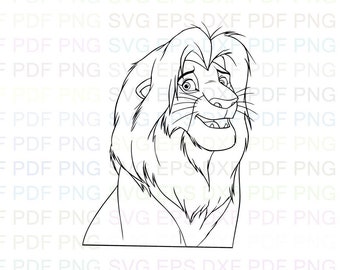 Mufasa_and_sarabi_simba_the_lion_king_008 Svg Dxf Eps Pdf Png, Cricut ...