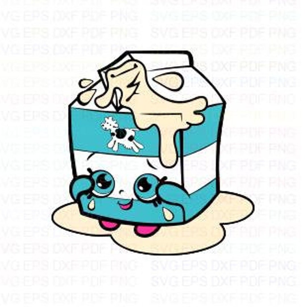 Spilt_milk_shopkins Svg Dxf Eps Pdf Png, Cricut, Cutting File, Vector ...