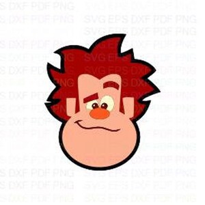 Wreckit_face_wreck_it_ralph Svg Dxf Eps Pdf Png, Cricut, Cutting File ...