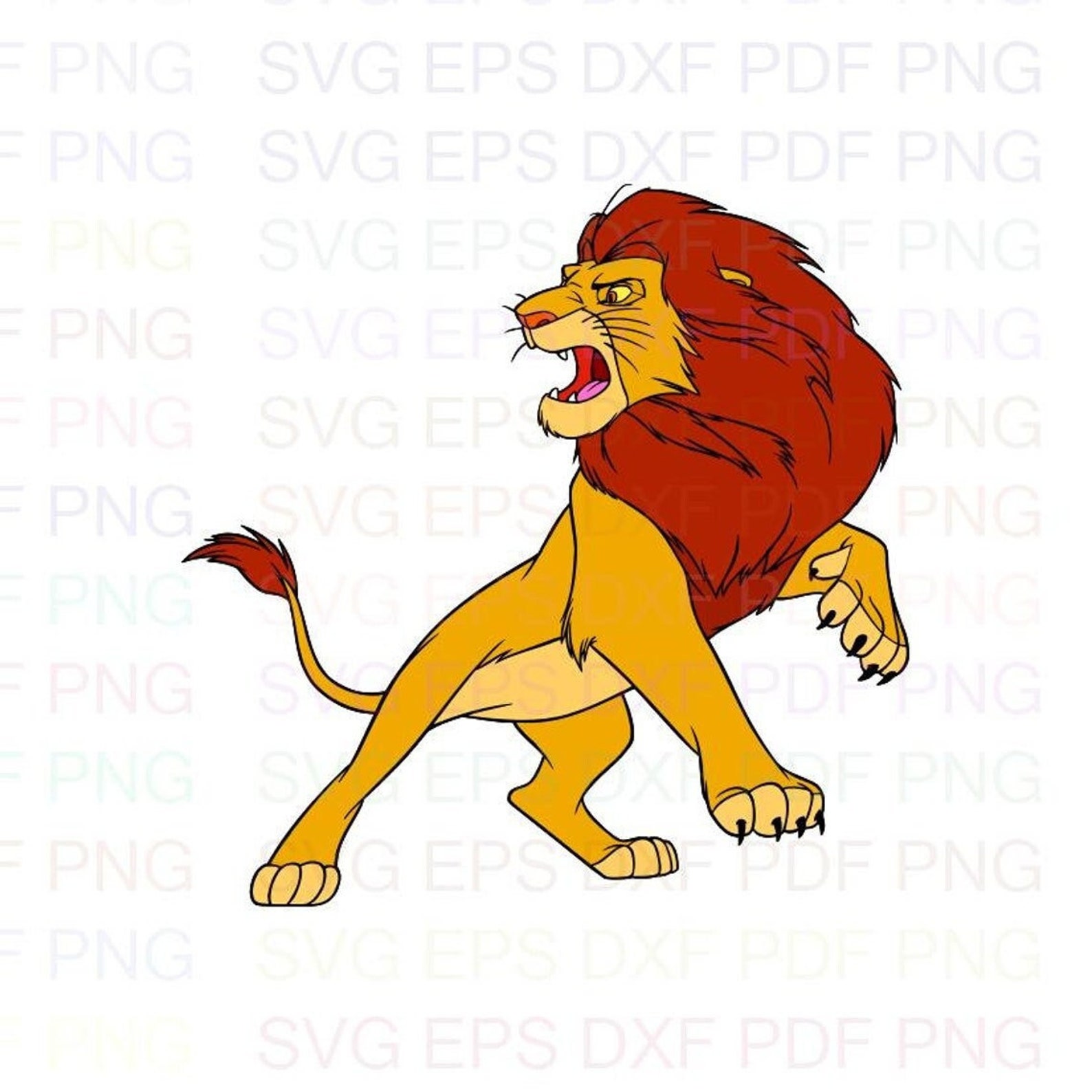 Mufasa_the_lion_king_8 SVG, Dxf Eps, Pdf Png, Cricut, Plotterdatei, Vektor, Clipart - Instant ...