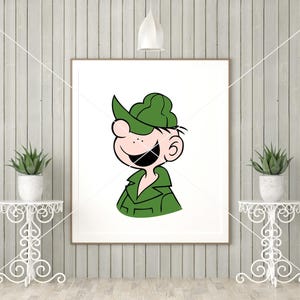 Beetle_bailey_01 Svg Dxf Eps Pdf Png, Cricut, Cutting File, Vector ...