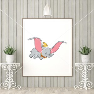 Dumbo_flying_elephant_3 Svg Dxf Eps Pdf Png, Cricut, Cutting File ...