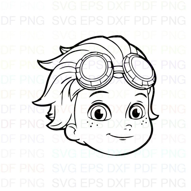 Rusty_rivets_face Svg Outline Dxf Eps Pdf Png, Cricut, Cutting File ...