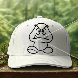 Goomba_super_mario Svg Outline Dxf Eps Pdf Png, Cricut, Cutting File ...