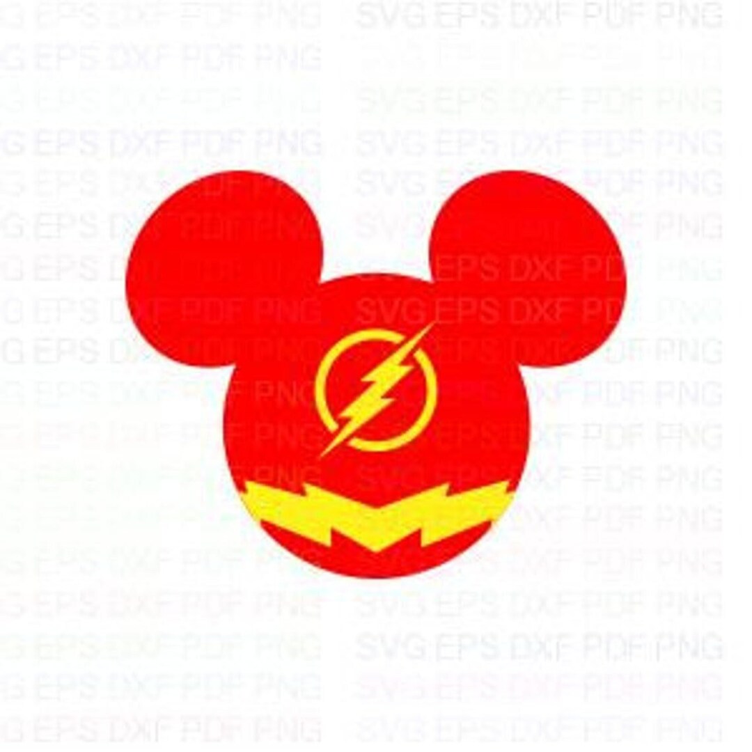 Flash_mickey_mouse Svg Dxf Eps Pdf Png, Cricut, Cutting File, Vector ...