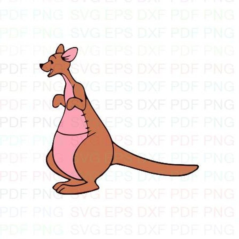 Kanga_winnie_the_pooh Svg Dxf Eps Pdf Png, Cricut, Cutting File, Vector ...
