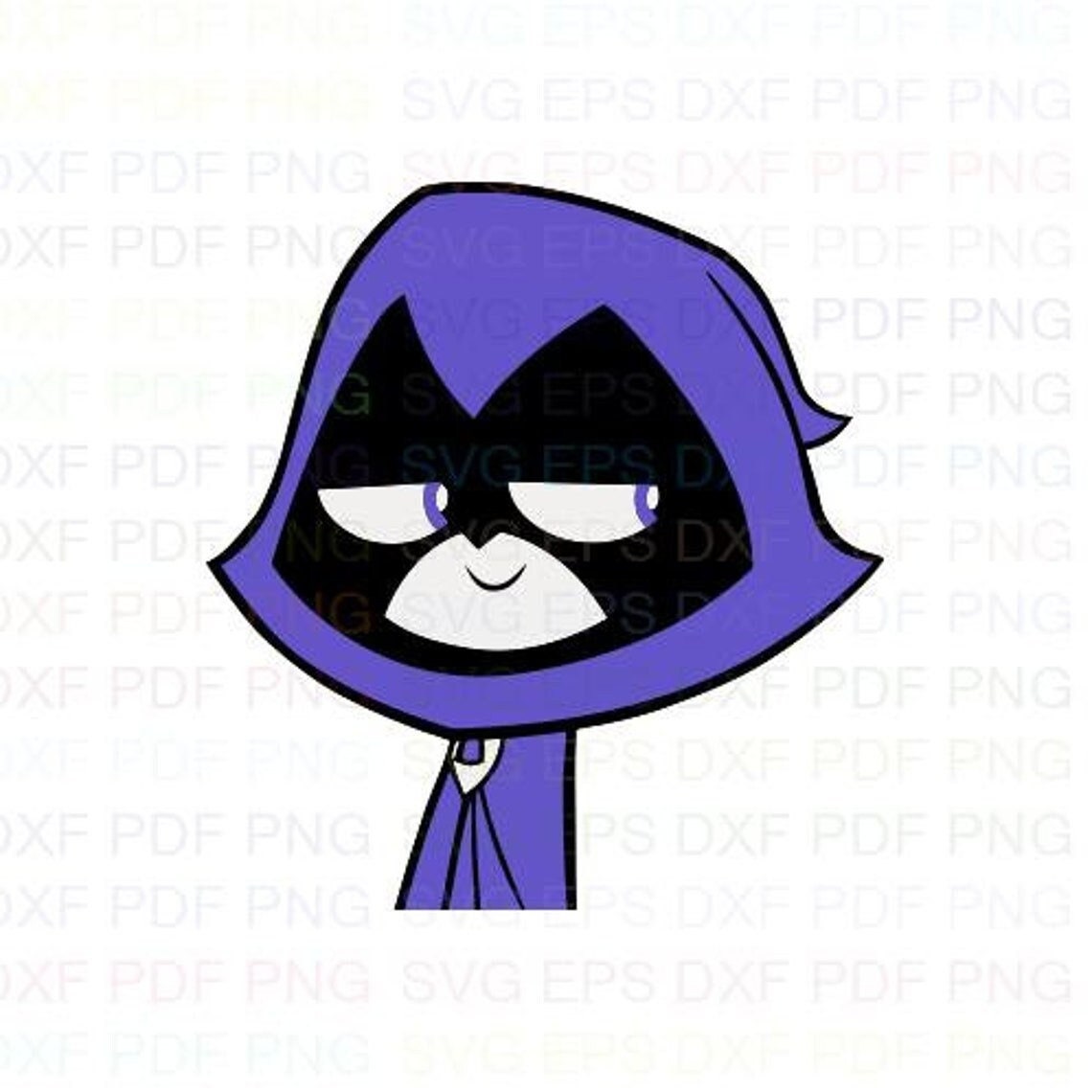 Raven_glance_eye_teen_titans_go Svg Dxf Eps Pdf Png, Cricut, Cutting ...