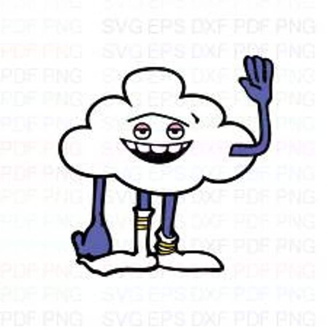 Cloud_guy_2_trolls Svg Dxf Eps Pdf Png, Cricut, Cutting File, Vector, Clipart - Instant Download ...