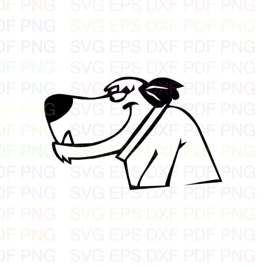 Muttley_2_the_wacky_races Svg Outline Dxf Eps Pdf Png, Cricut, Cutting ...