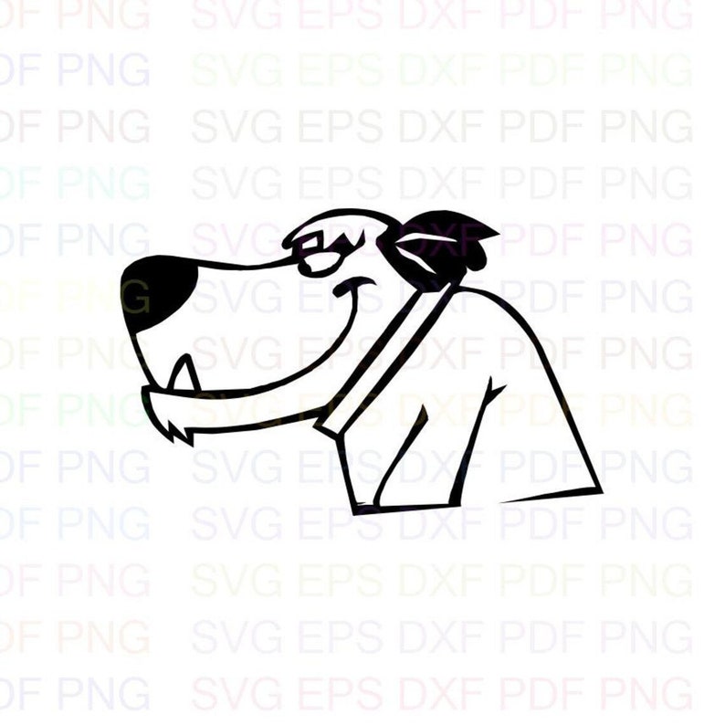 Muttley_2_the_wacky_races Svg Outline Dxf Eps Pdf Png, Cricut, Cutting ...