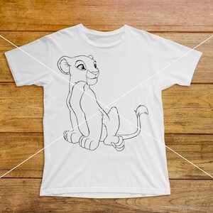 Nala_The_Lion_King_4 svg Umriss Dxf Eps Pdf Png, Cricut, Plotterdatei, Vektor, Clipart - Instant ...