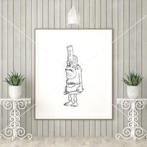 Chef_trolls Svg Outline Dxf Eps Pdf Png, Cricut, Cutting File, Vector ...