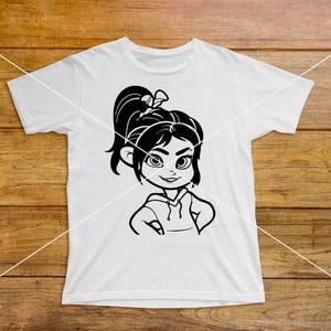 Vanellope_von_schweetz_princess_3_wreck_it_ralph Svg Outline Dxf Eps ...