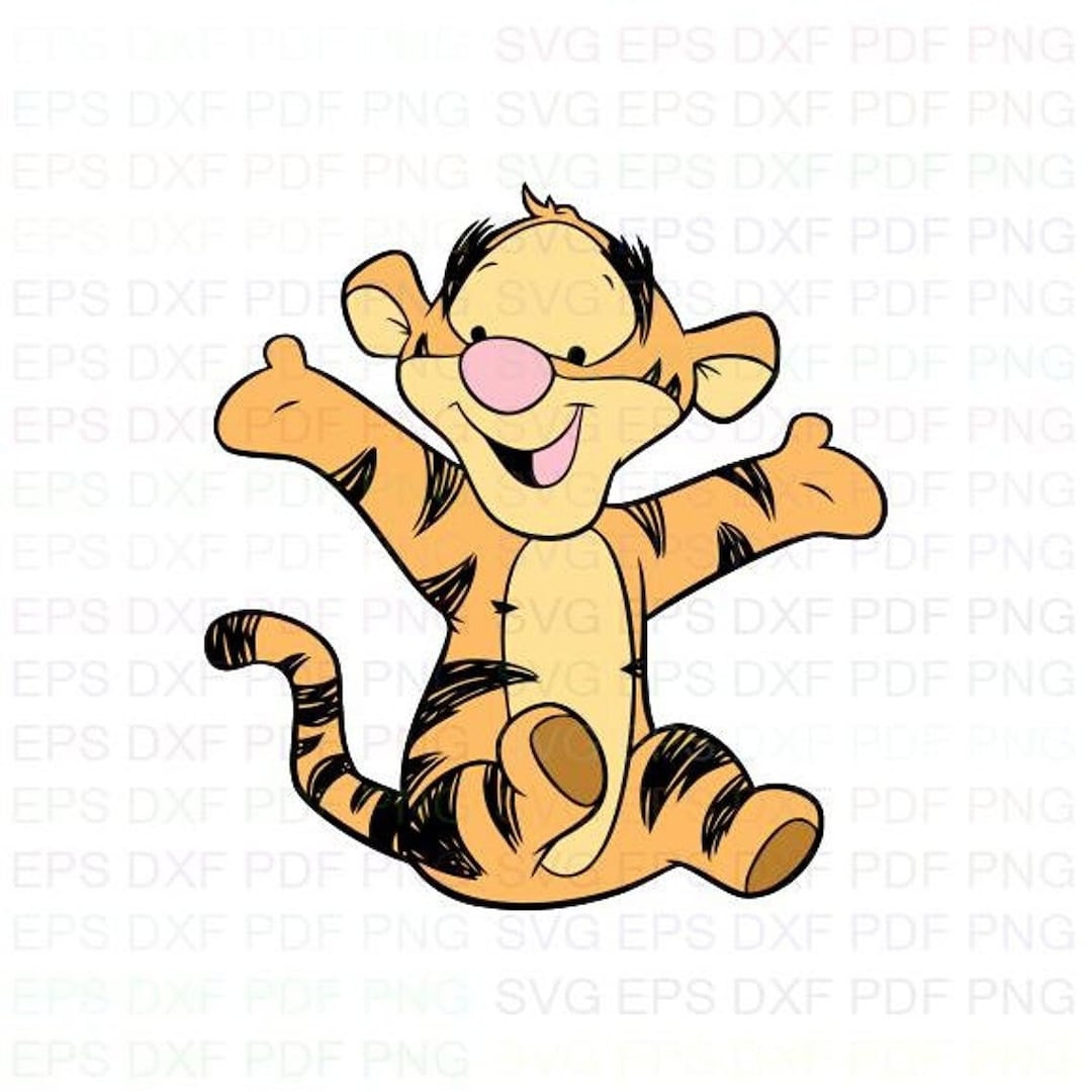 Happy_baby_tigger_winnie_the_pooh Svg Dxf Eps Pdf Png, Cricut, Cutting ...