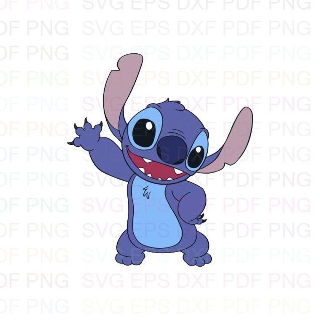 Stitch_lilo_and_stitch_say_hi Svg Dxf Eps Pdf Png, Cricut, Cutting File ...