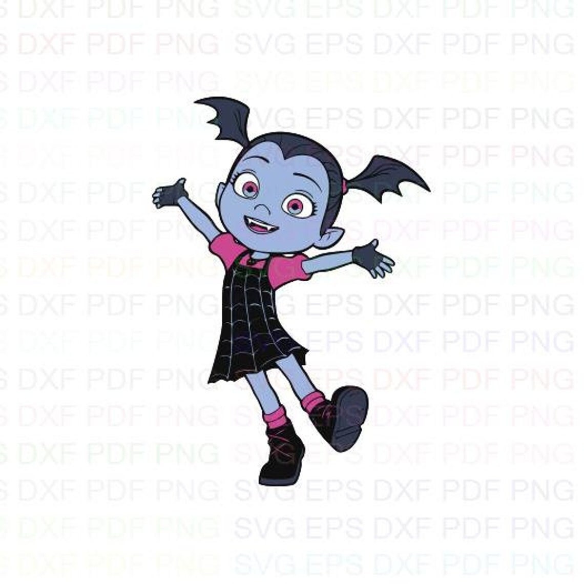 Vampirina_dancing Svg Dxf Eps Pdf Png, Cricut, Cutting File, Vector ...