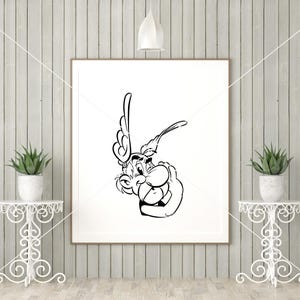 Asterix_0003 Svg Outline Dxf Eps Pdf Png, Cricut, Cutting File, Vector ...