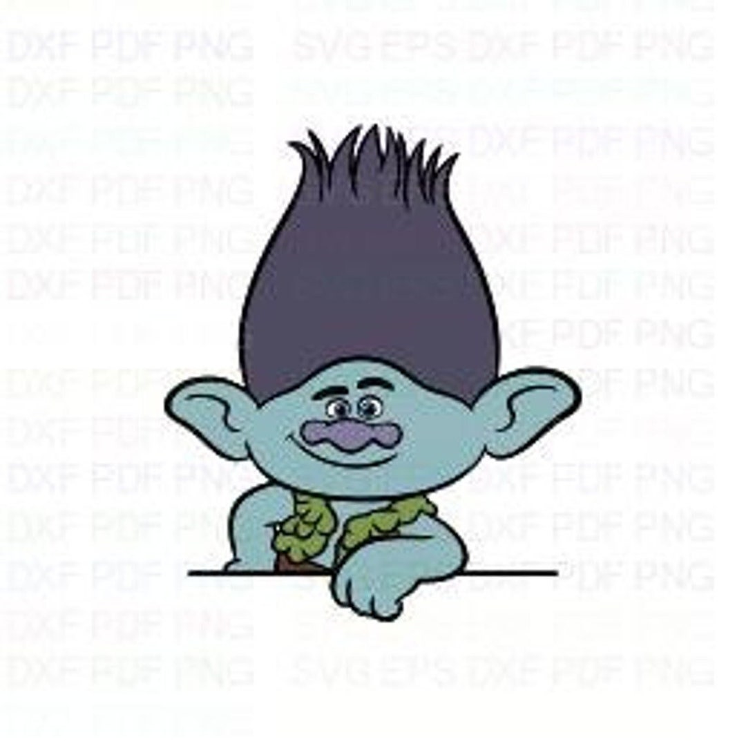 Branch_half_trolls Svg Dxf Eps Pdf Png, Cricut, Cutting File, Vector ...