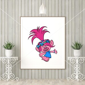 Poppy_jump_trolls Svg Dxf Eps Pdf Png, Cricut, Cutting File, Vector ...