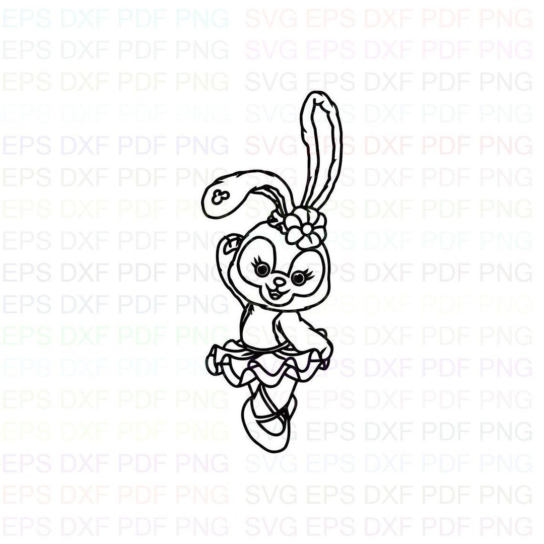 Stella_lou_2_duffy_and_friends Svg Outline Dxf Eps Pdf Png, Cricut ...