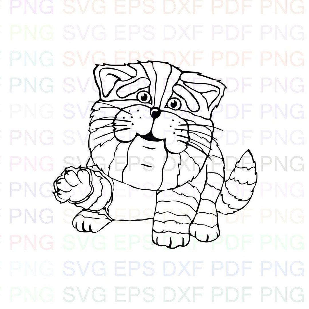 Bagpuss_svg Svg Outline Dxf Eps Pdf Png, Cricut, Cutting File, Vector ...