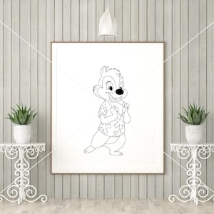 Alvin_and_the_chipmunks_07 Svg Outline Dxf Eps Pdf Png, Cricut, Cutting ...