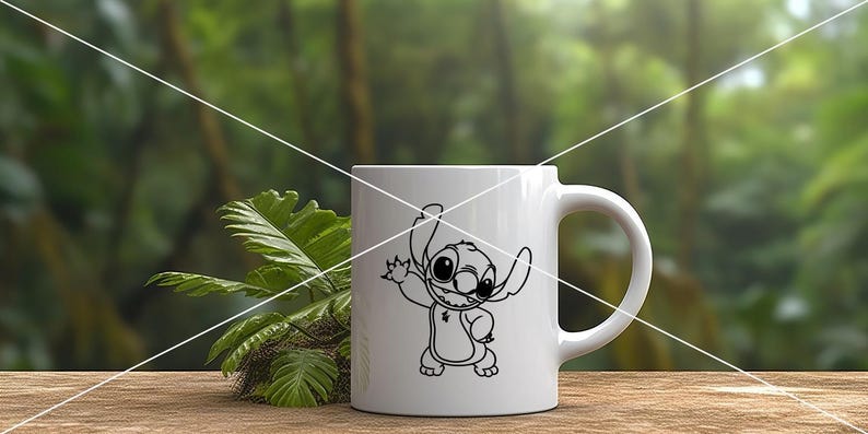 Stitch_Lilo_and_Stitch_Say_Hi svg Umriss Dxf Eps Pdf Png, Cricut ...