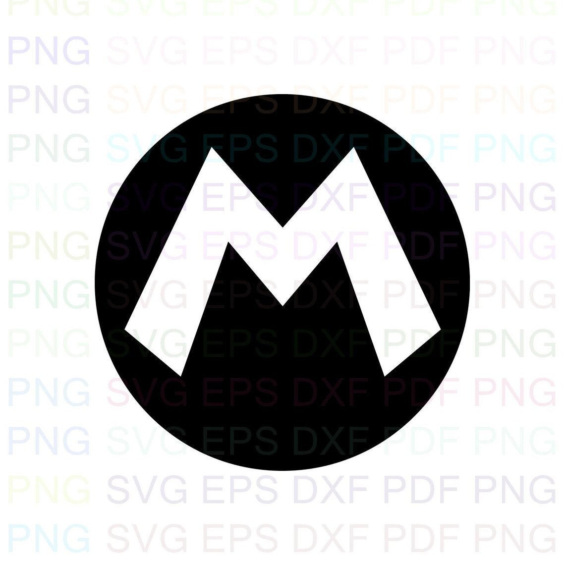 Mario M Logo Universal Studios Super Nintendo World Mario “M”
