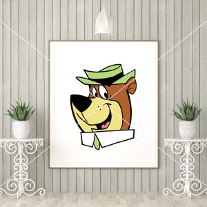 Yogi_bear_face_2 Svg Dxf Eps Pdf Png, Cricut, Cutting File, Vector ...