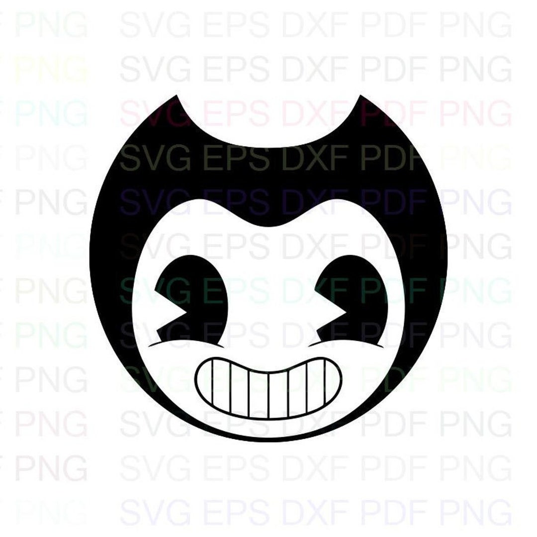 Bendy_face_bendy_and_the_ink_machine Svg Dxf Eps Pdf Png, Cricut ...
