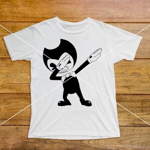 Bendy_and_the_ink_machine_dancing Svg Outline Dxf Eps Pdf Png, Cricut ...