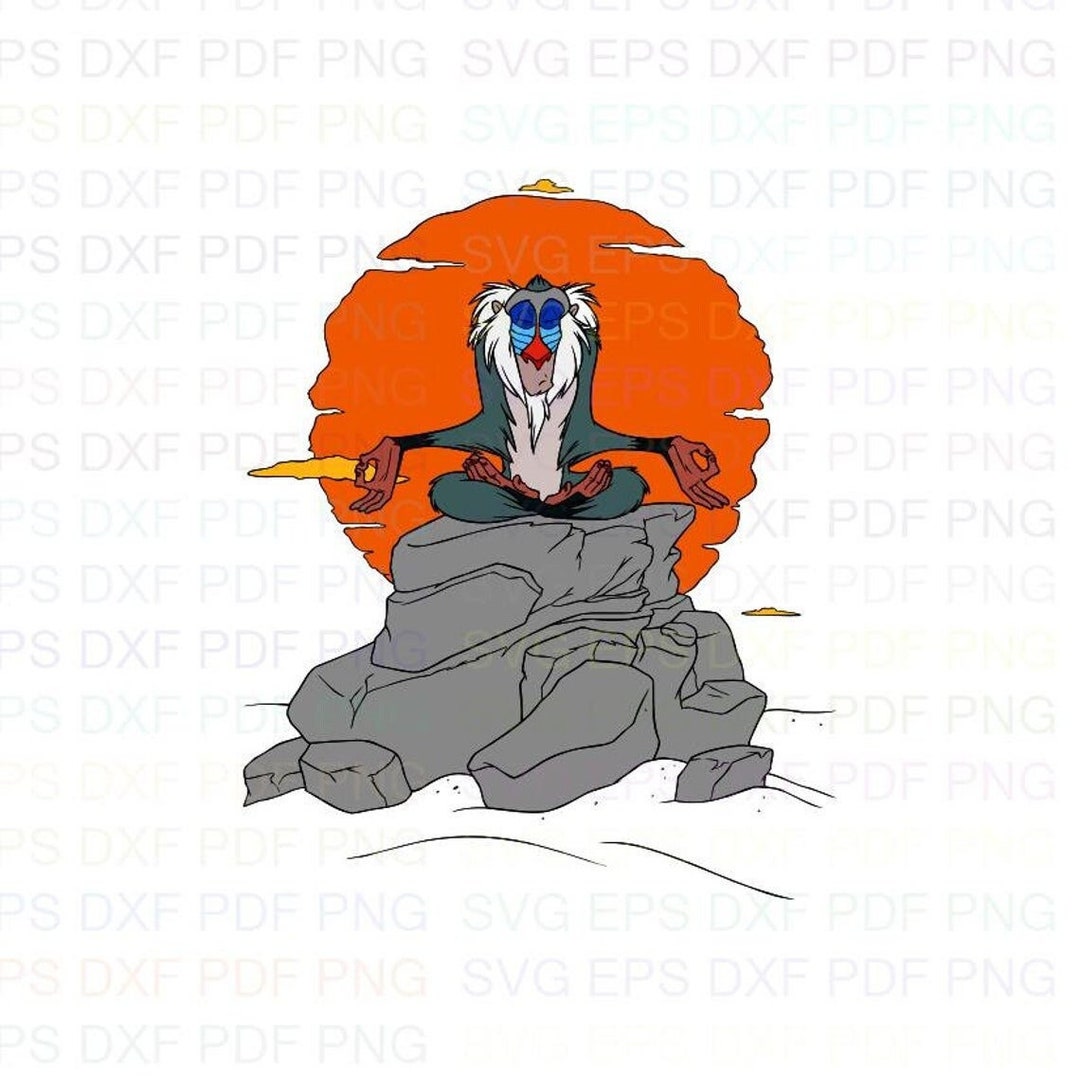 Rafiki_the_lion_king_1 Svg Dxf Eps Pdf Png, Cricut, Cutting File ...