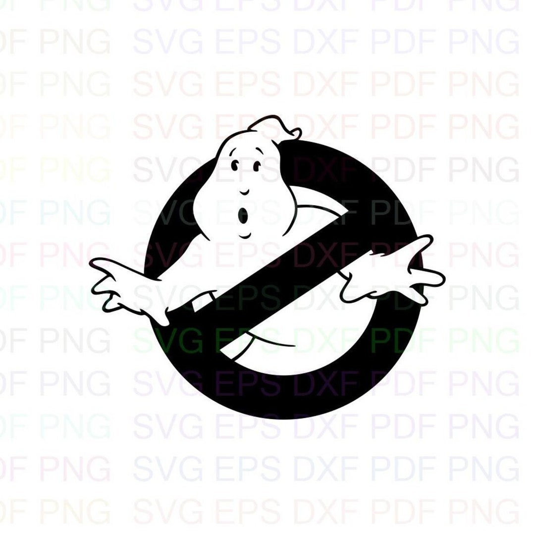 Ghostbusters_logo Svg Outline Dxf Eps Pdf Png, Cricut, Cutting File ...