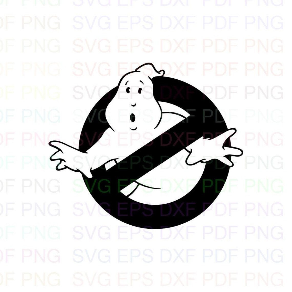 Ghostbusters_logo Svg Outline Dxf Eps Pdf Png, Cricut, Cutting File ...