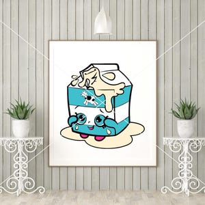 Spilt_milk_shopkins Svg Dxf Eps Pdf Png, Cricut, Cutting File, Vector ...