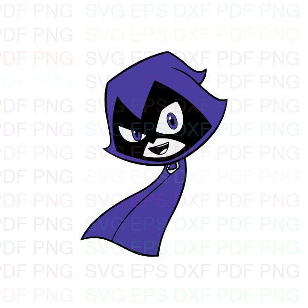 Raven_2_teen_titans_go Svg Dxf Eps Pdf Png, Cricut, Cutting File ...