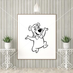 Boo_boo_2_yogi_bear Svg Outline Dxf Eps Pdf Png, Cricut, Cutting File ...