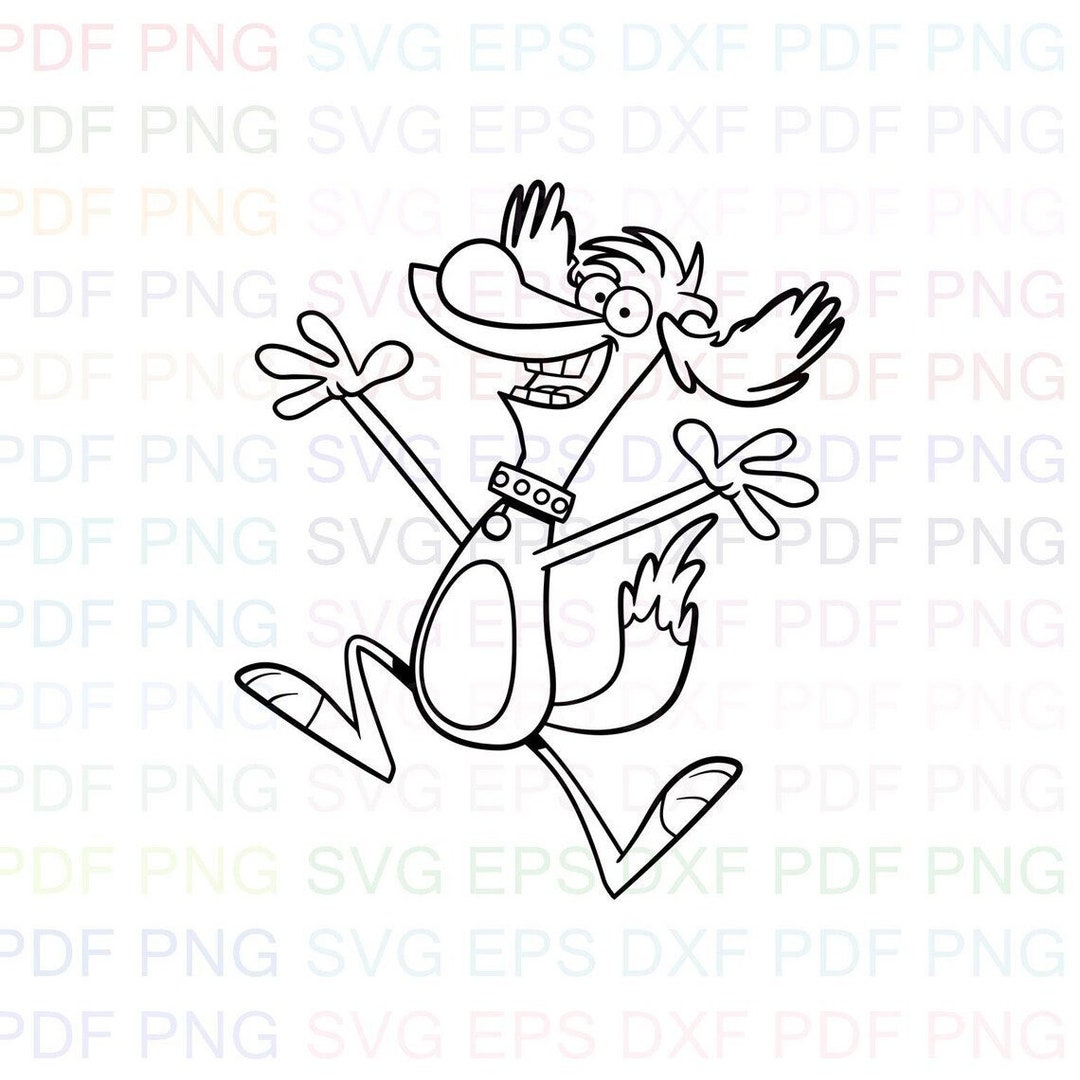 Hal_nature_cat Svg Outline Dxf Eps Pdf Png, Cricut, Cutting File ...