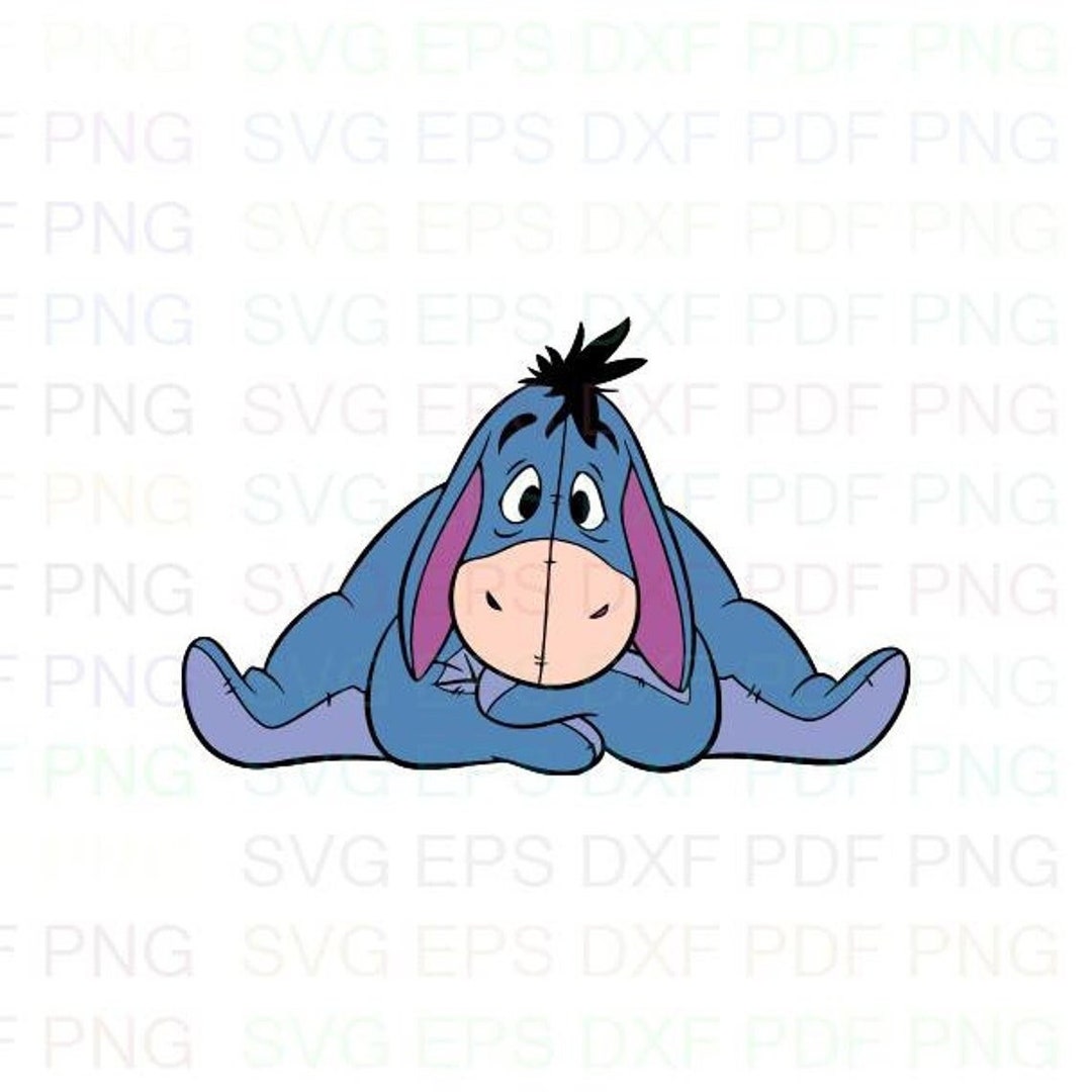 Eeyore_donkey_winnie_the_pooh_8 Svg Dxf Eps Pdf Png, Cricut, Cutting ...